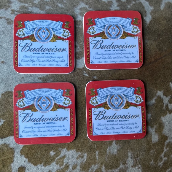 Budweiser | Dining | Vintage Budweiser Coaster Set | Poshmark
